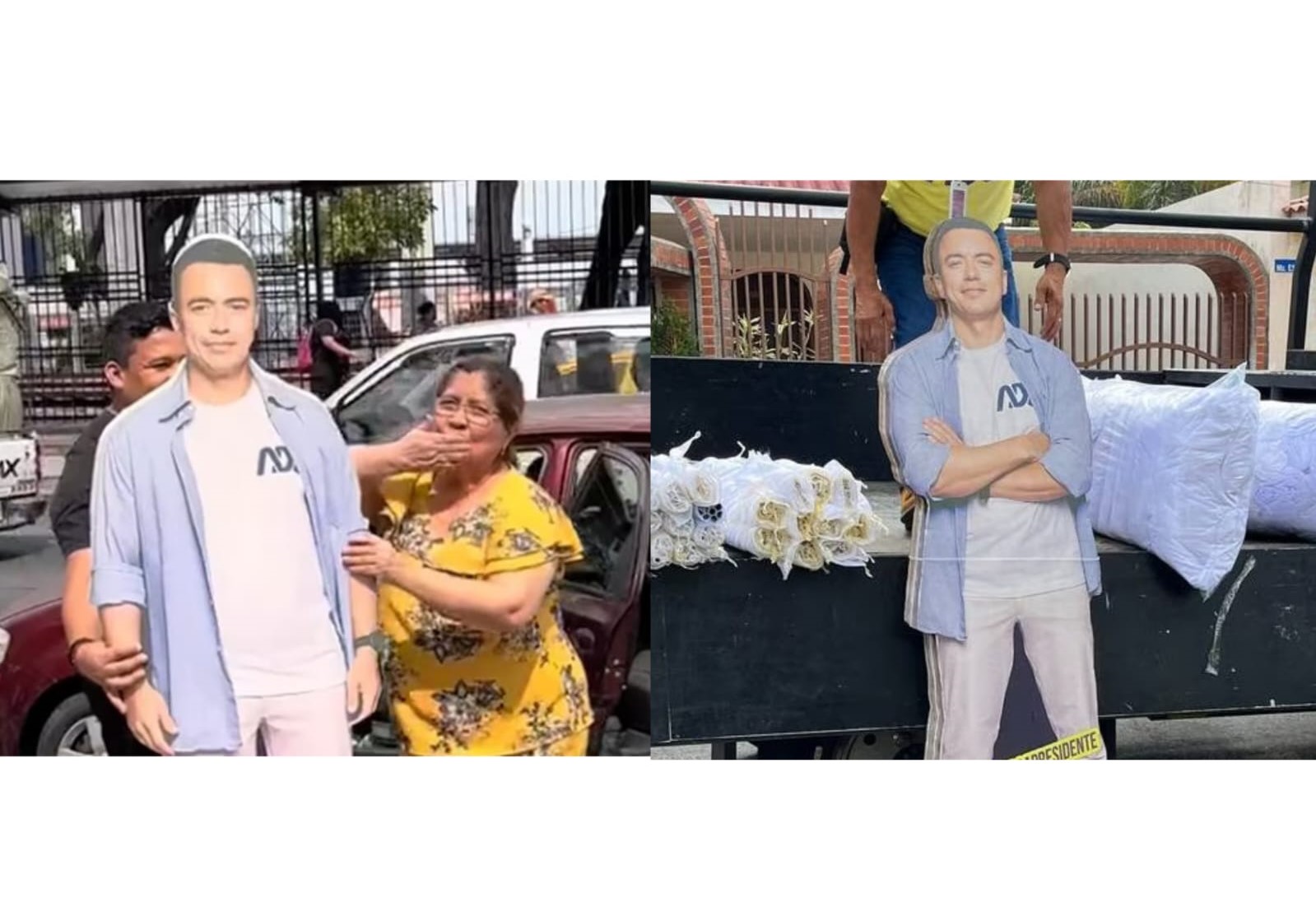 Muñeco de cartón de Daniel Noboa causa sensación en redes sociales ...