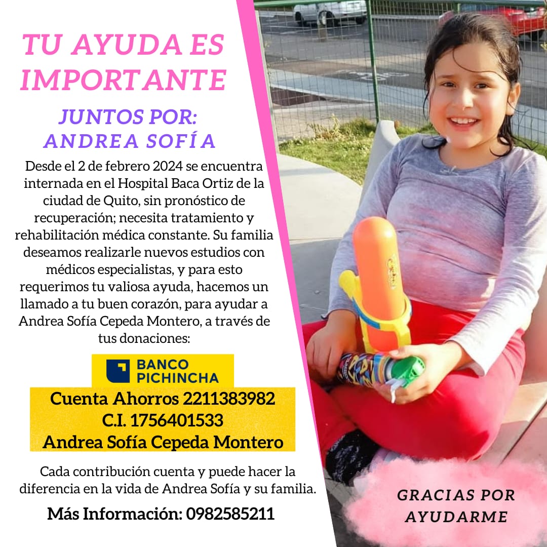 Conoce la historia de Andrea Sofía, una pequeña que necesita de tu ayuda - Tuvoz.tv